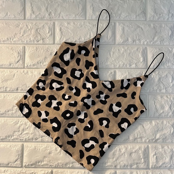 gaze | Tops | Cheetah Print Crop Top | Poshmark